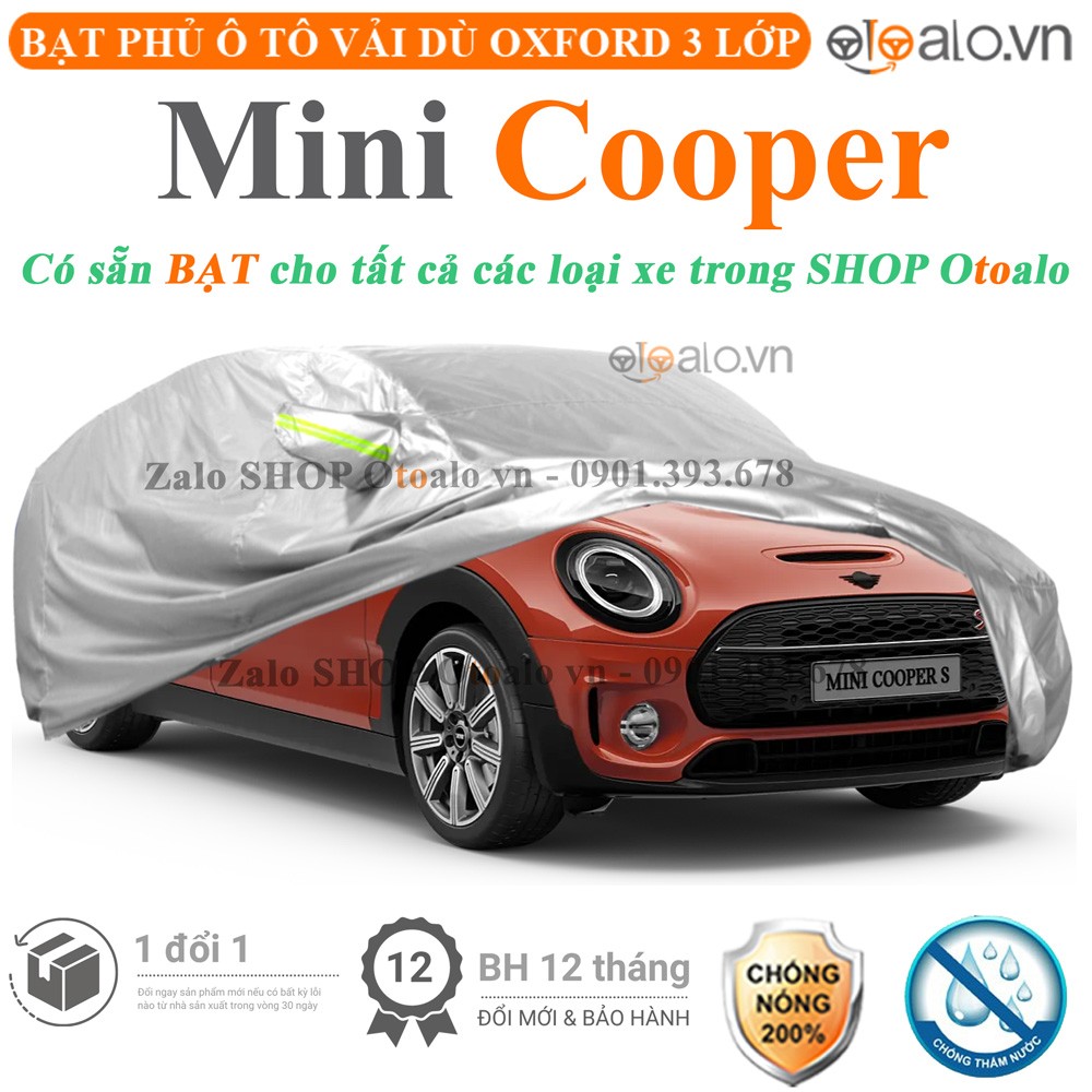 Bạt phủ nóc xe Mini Convertible vải dù 3 lớp cao cấp - OTOALO